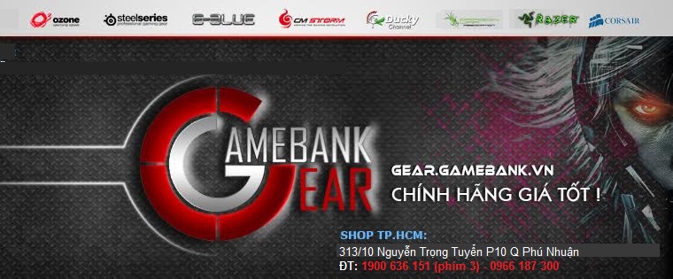 Gamebank Gear cung cấp gaming gear chính hãng, giá tốt - Gamebank